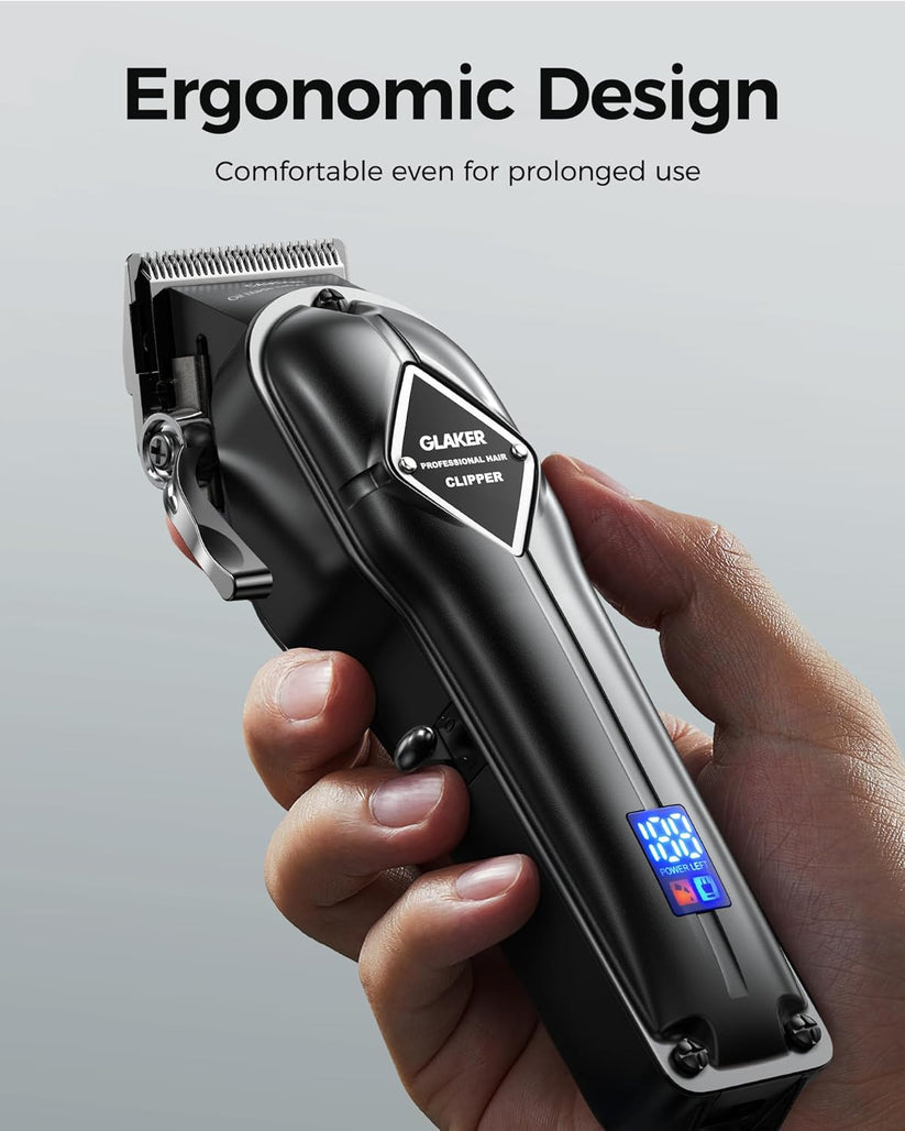 GLAKER Hair Clippers for Men Professional - Cordless Clippers and Trim ...